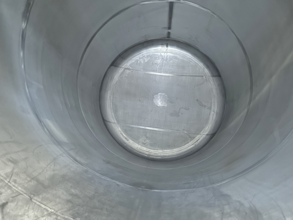 36000 liter tank i Rostfritt 304 - Processöverskott